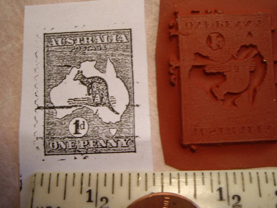 Australia Kangaroo Post Postage Stamp Rubber Stamp Un-mounted ...