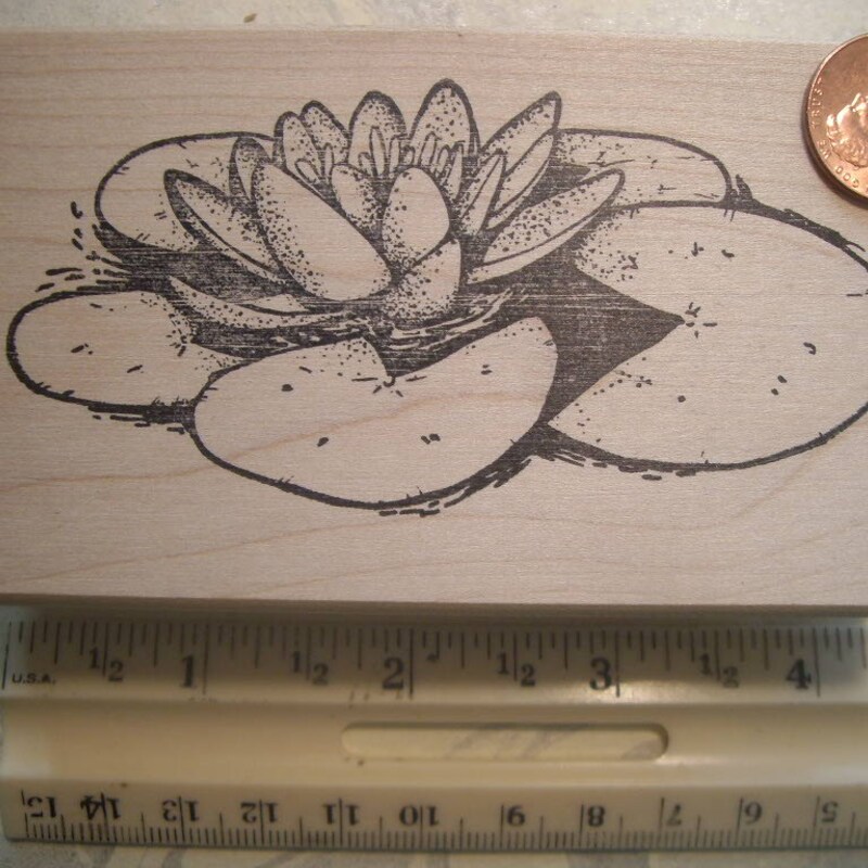 Lily Rubber Stamp - Etsy