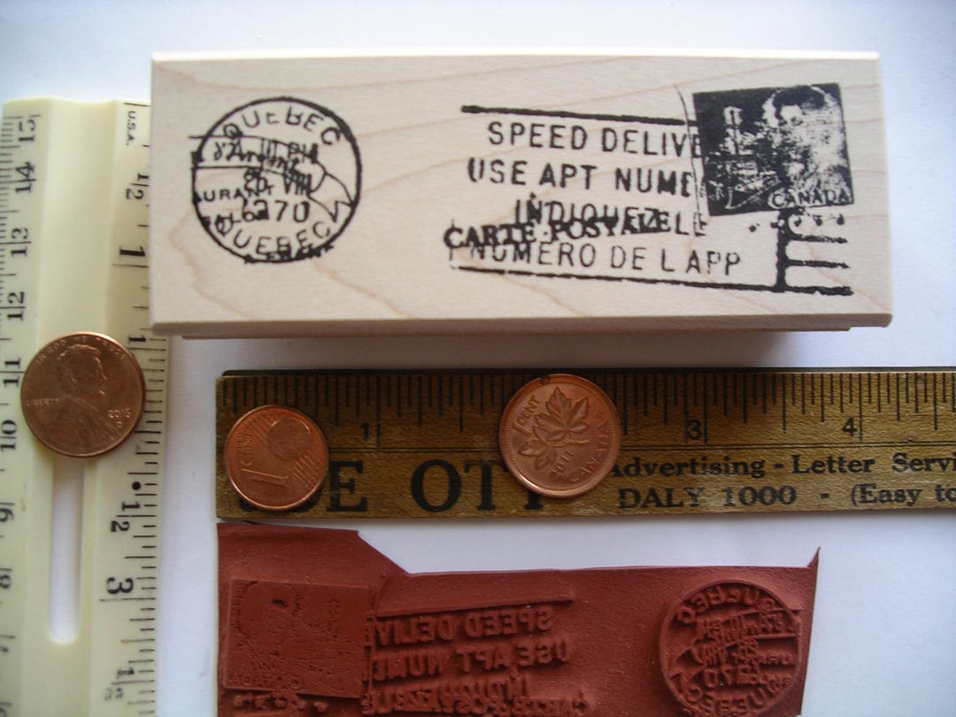 Quebec Canada Postmark Postage Stamp Rubber Stamp Un-mounted or Mounted ...