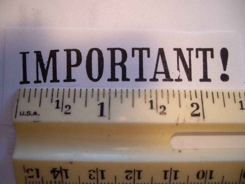 Vintage 1955 Rubber Stamp "important" Used to Mark Your Packages. Made ...