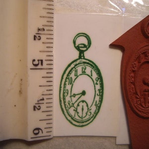 3 Pocket Watches ...clock Rubber Stamp Un-mounted Scrapbooking Rubber ...