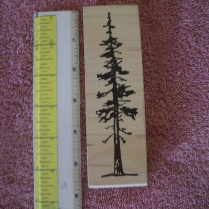 Tree Rubber Stamp - Etsy