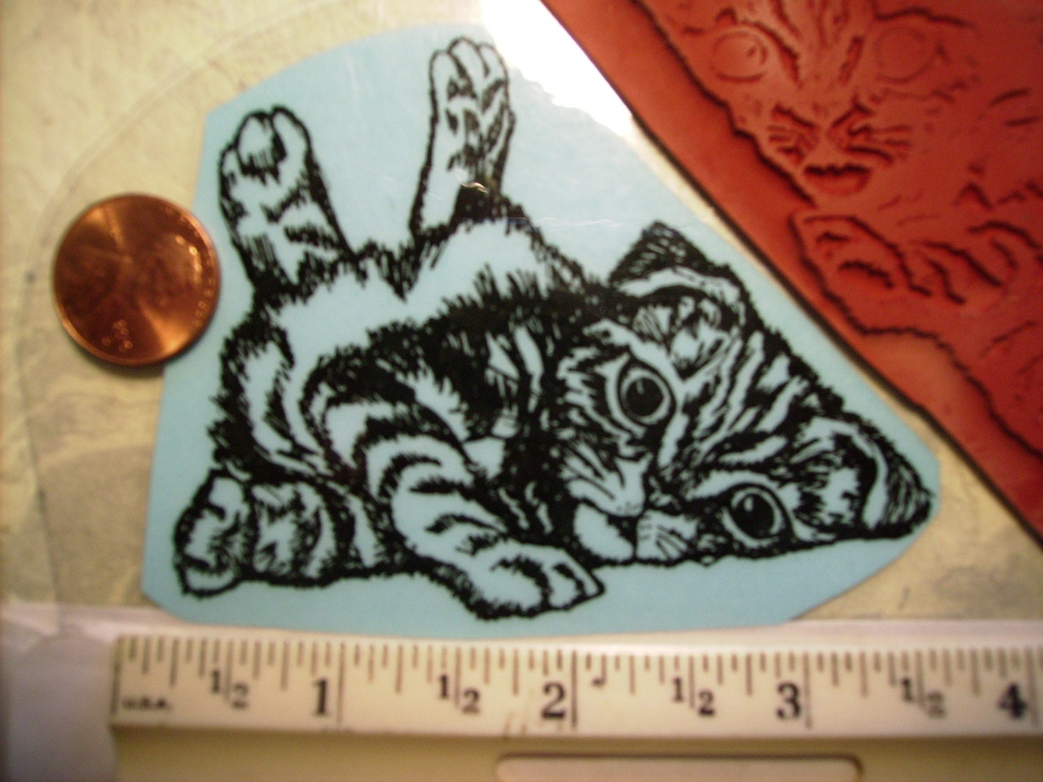 Flop cat kitty kitten sello de goma scrapbooking sin montar - Etsy España