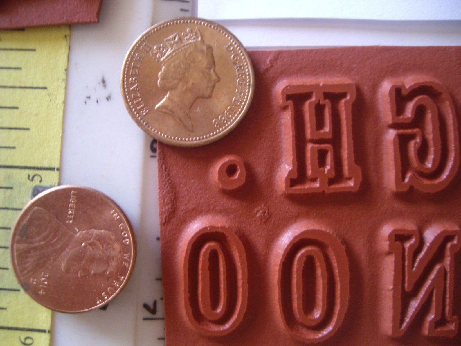 Alphabet & Numbers Rubber Stamp Set. 3/4ths of a Inch Tall Outline ...