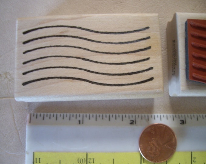 Wavey Lines, Wavy Postal Mark, Cancellation, Vintage Post Mark ...