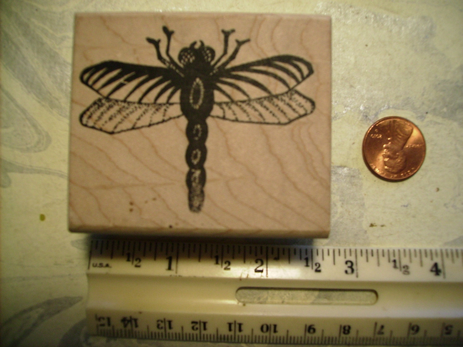 Dragonfly Dragon Fly Rubber Stamp Wood Mounted Scrapbooking Rubber ...