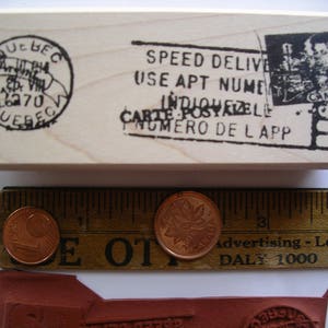 Quebec Canada Postmark Postage Stamp Rubber Stamp Un-mounted or Mounted ...