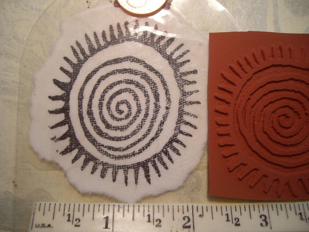 Sun Rock Art pictograph rubber stamp 2 inches un-mounted or | Etsy