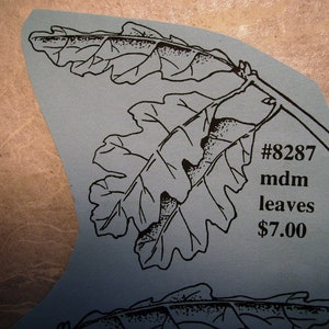 Oak Tree Leaves 3 Sizes Rubber Stamps Un-mounted Scrapbooking Rubber ...