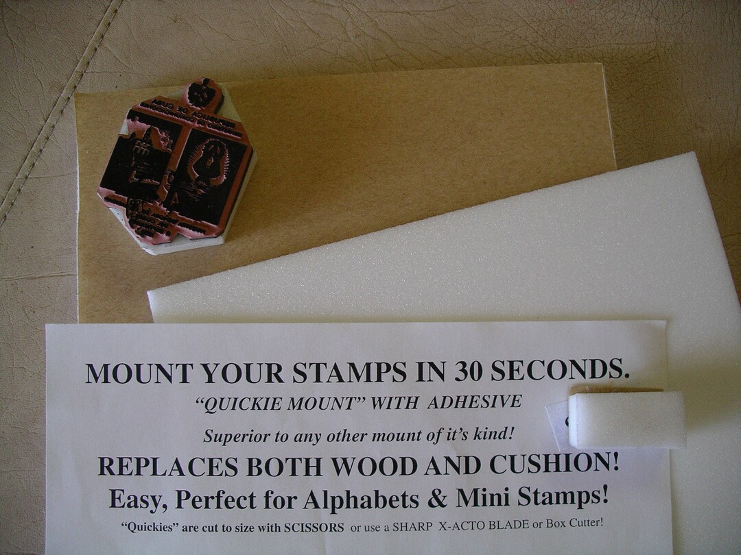 Mount Your Own Rubber Stamps. Quickie Mounts.... Not a System Just a ...