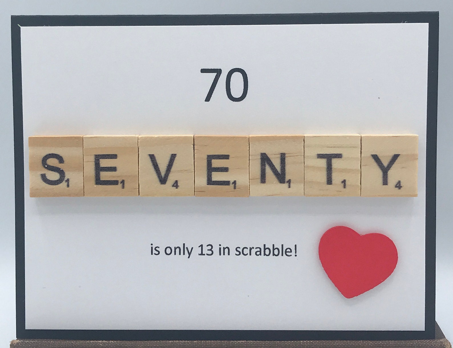 70 is Only 13 in Scrabble - Etsy