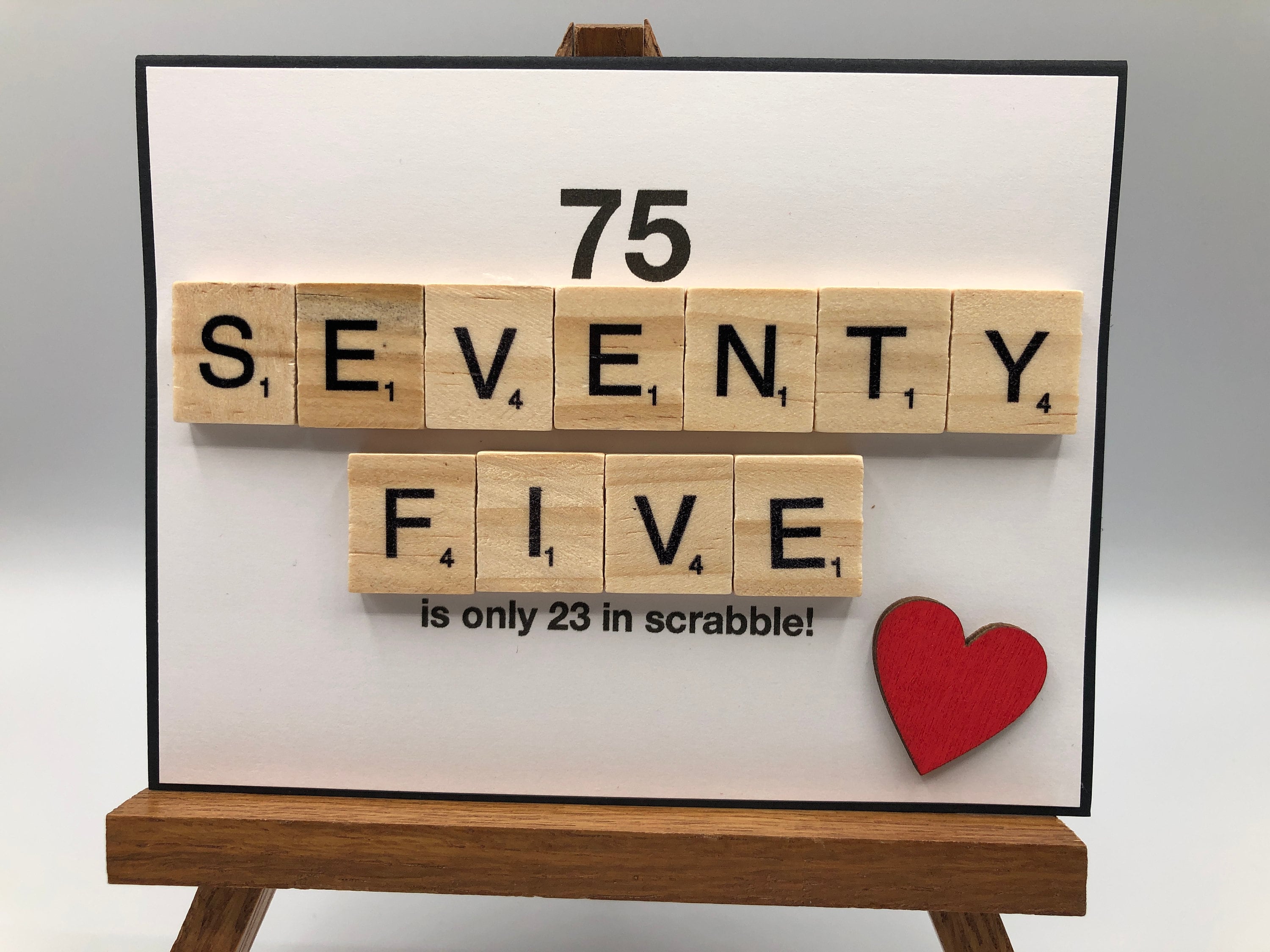 75 Scrabble Card - Etsy