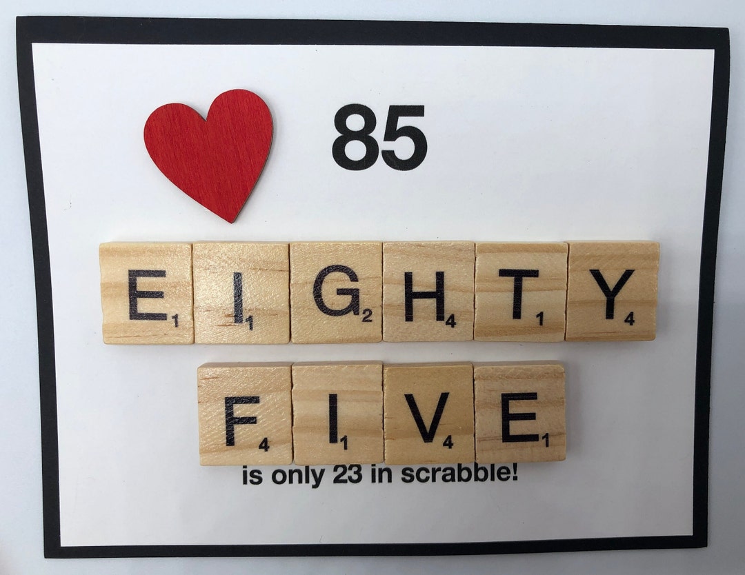 85 Scrabble Birthday - Etsy