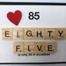 85 Scrabble Birthday - Etsy
