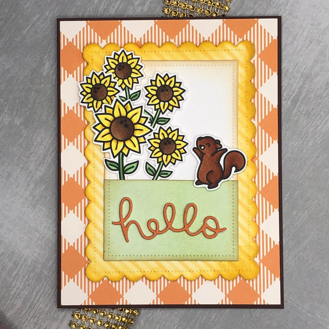 Sunflower Hello Birthday - Etsy