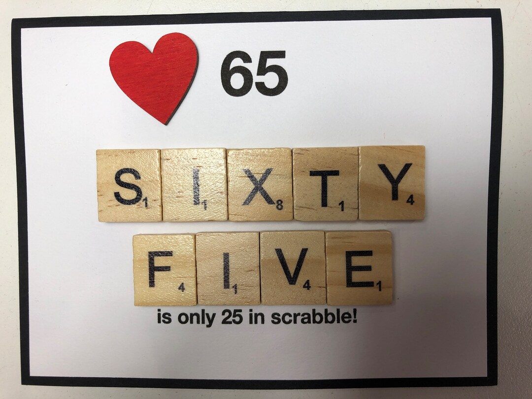 65 Scrabble Card - Etsy