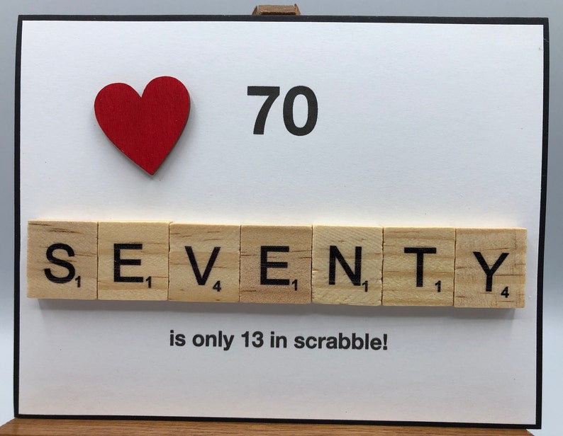 70 is Only 13 in Scrabble! - Etsy