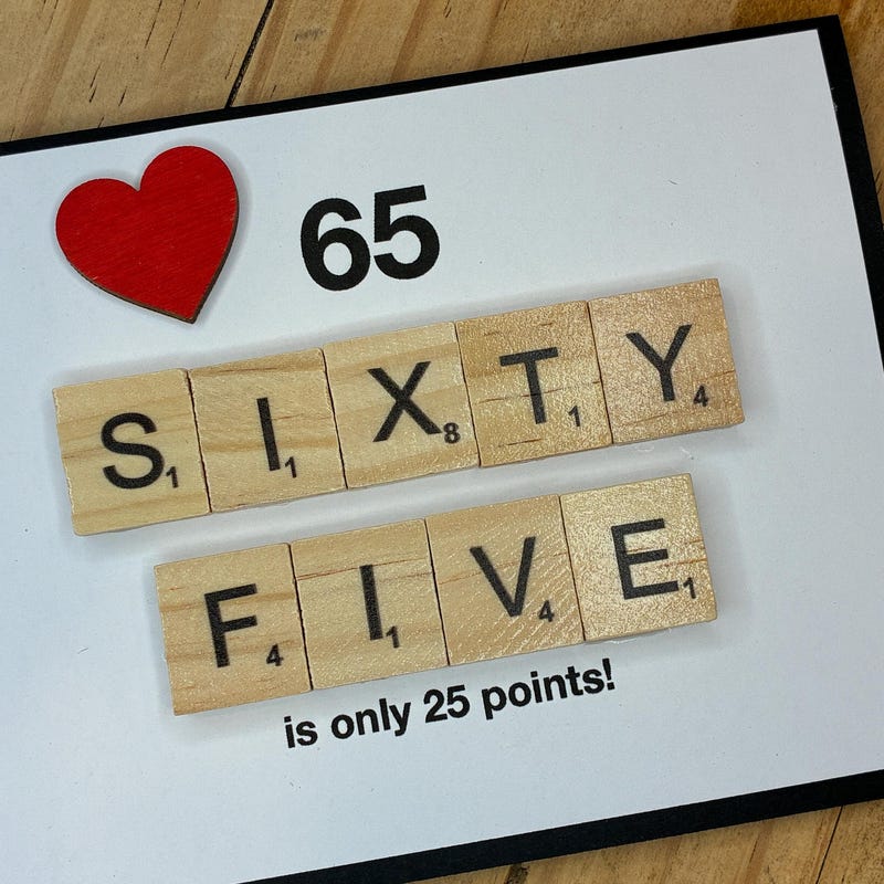 65 Birthday Card - Etsy