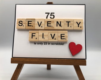 75 Scrabble Card - Etsy
