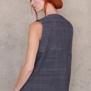 Sleeveless Tunic Sewing Pattern: A-line Linen Top (PDF Pattern) - Etsy
