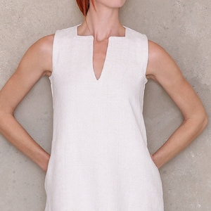 Linen Shift Dress Pattern PDF, Tunic Dress for Women Sleeveless Dress ...