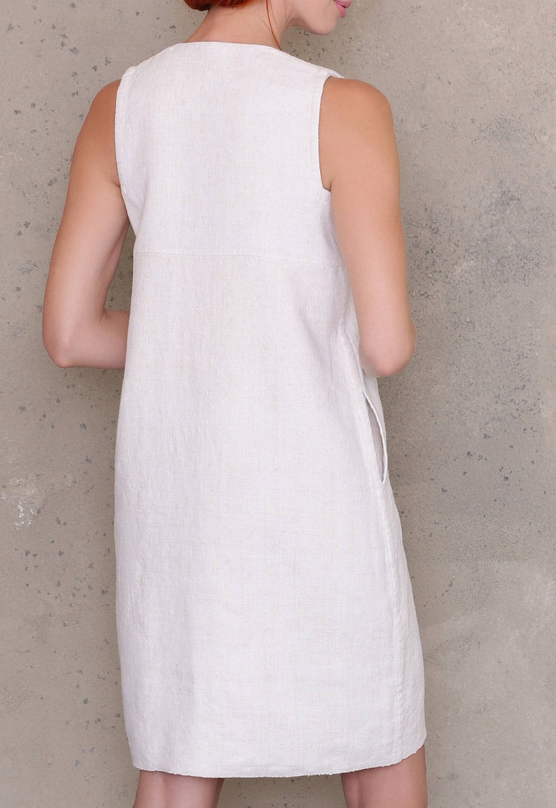 Linen Shift Dress Pattern PDF, Tunic Dress for Women Sleeveless Dress ...