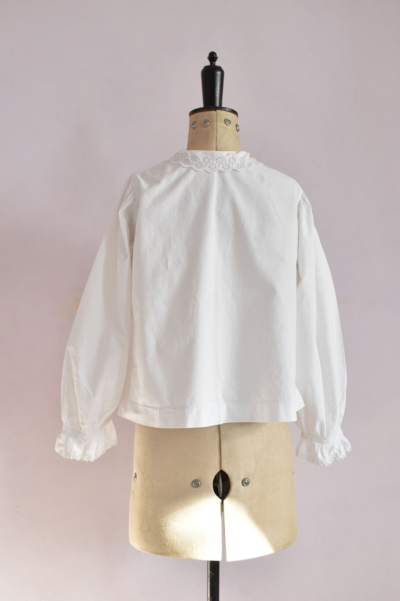 Antique Victorian Edwardian Floral Lace White Cotton Ruffle - Etsy