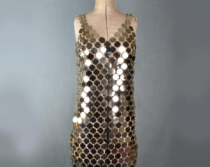 Vintage Paco Rabanne 1996 Gold Rhodoid Disc Sequin Do It Yourself Kit ...