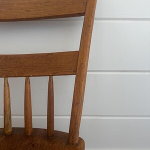 Primitive Wood Chair - Slanted Back - Plank Seat Farmhouse Chair - Etsy