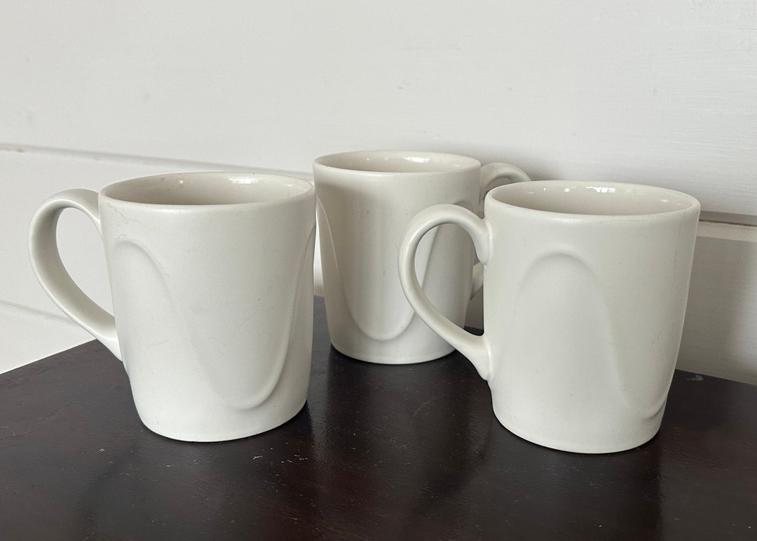 Dansk Origami Mugs - Set of 3 White - Etsy