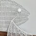 Giant Vintage Wirework Fish Sculpture- Coiled Wire - Scalloped Edge ...