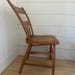 Primitive Wood Chair - Slanted Back - Plank Seat Farmhouse Chair - Etsy