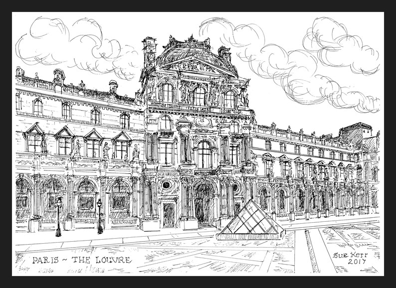 Some Paris Drawings for All You American Tourists Out There! - Etsy