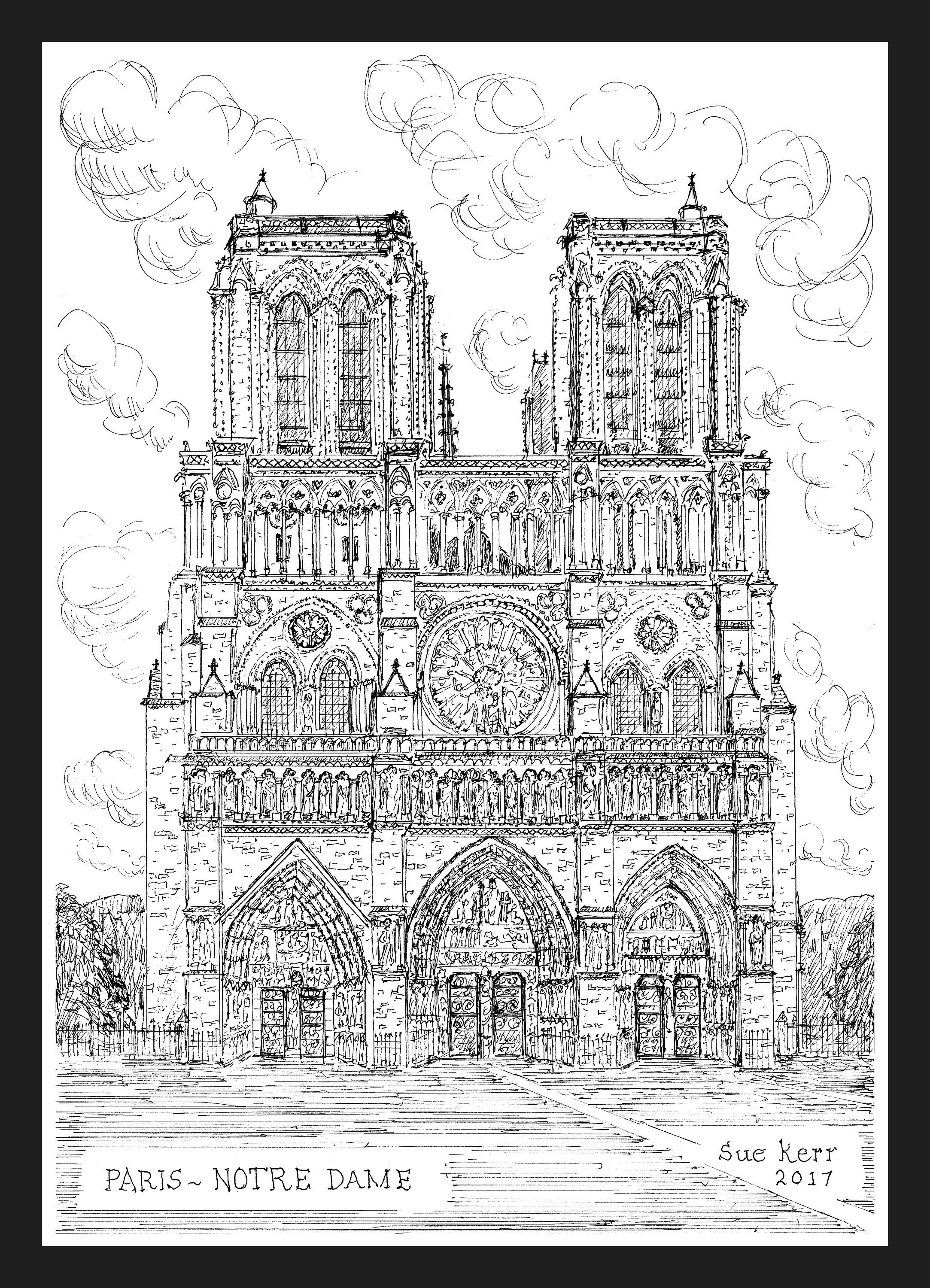 Some Paris Drawings for All You American Tourists Out There! - Etsy