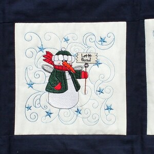 Snowman Swirl Wall Quilt - Etsy