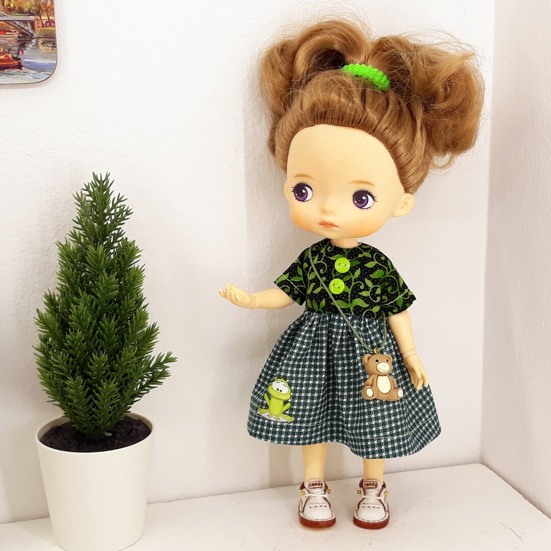 Xiaomi Doll Clothes, Green Dress for Holala, Bokka, Hachichi, Ma_ola ...