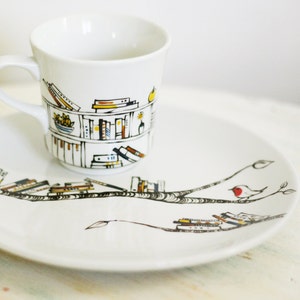 Hand Painted Decorative Ceramic Plate - Book - A - Holic With Robin - Etsy