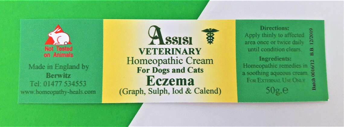 ECZEMA HOMEOPATHY CREAM for Dogs & Cats With Flaky dry Skin - Etsy