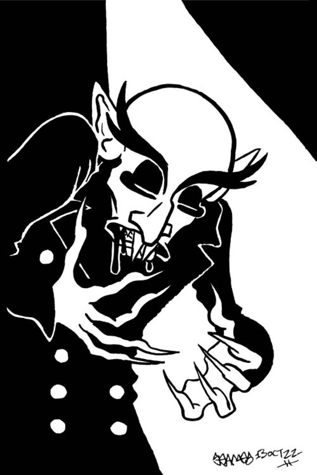Nosferatu Original Ink Drawing - Etsy