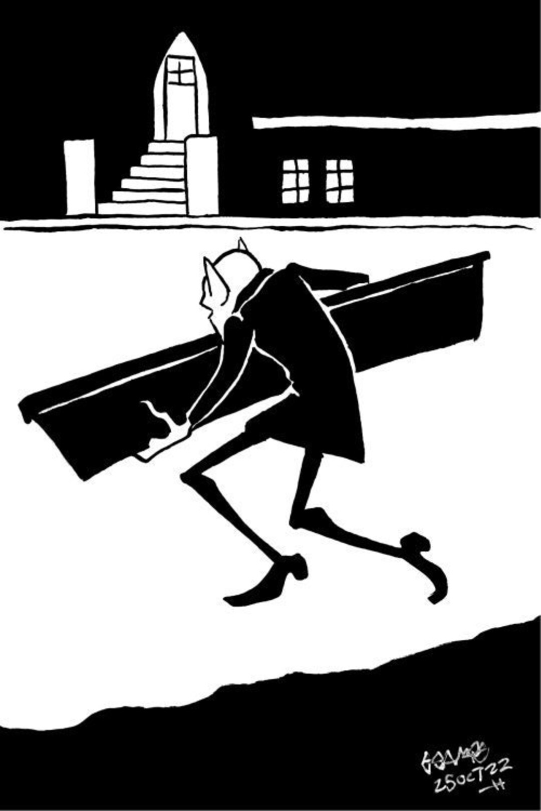 Nosferatu Original Ink Drawing - Etsy