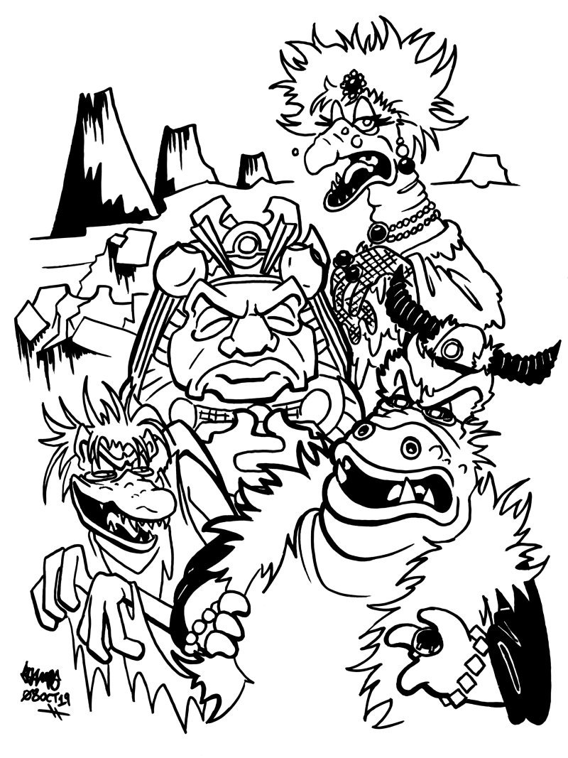 The Land of Gorch Original Ink Drawing - Etsy