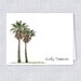 Personalized Note Cards, Tropical Palm Trees, Personalized Stationery ...