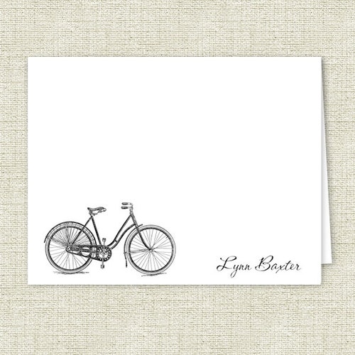 Bicycle Note Cards Stationery Set of 10 Cards | Etsy
