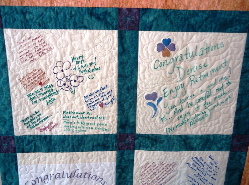 Retirement Quilt - Etsy