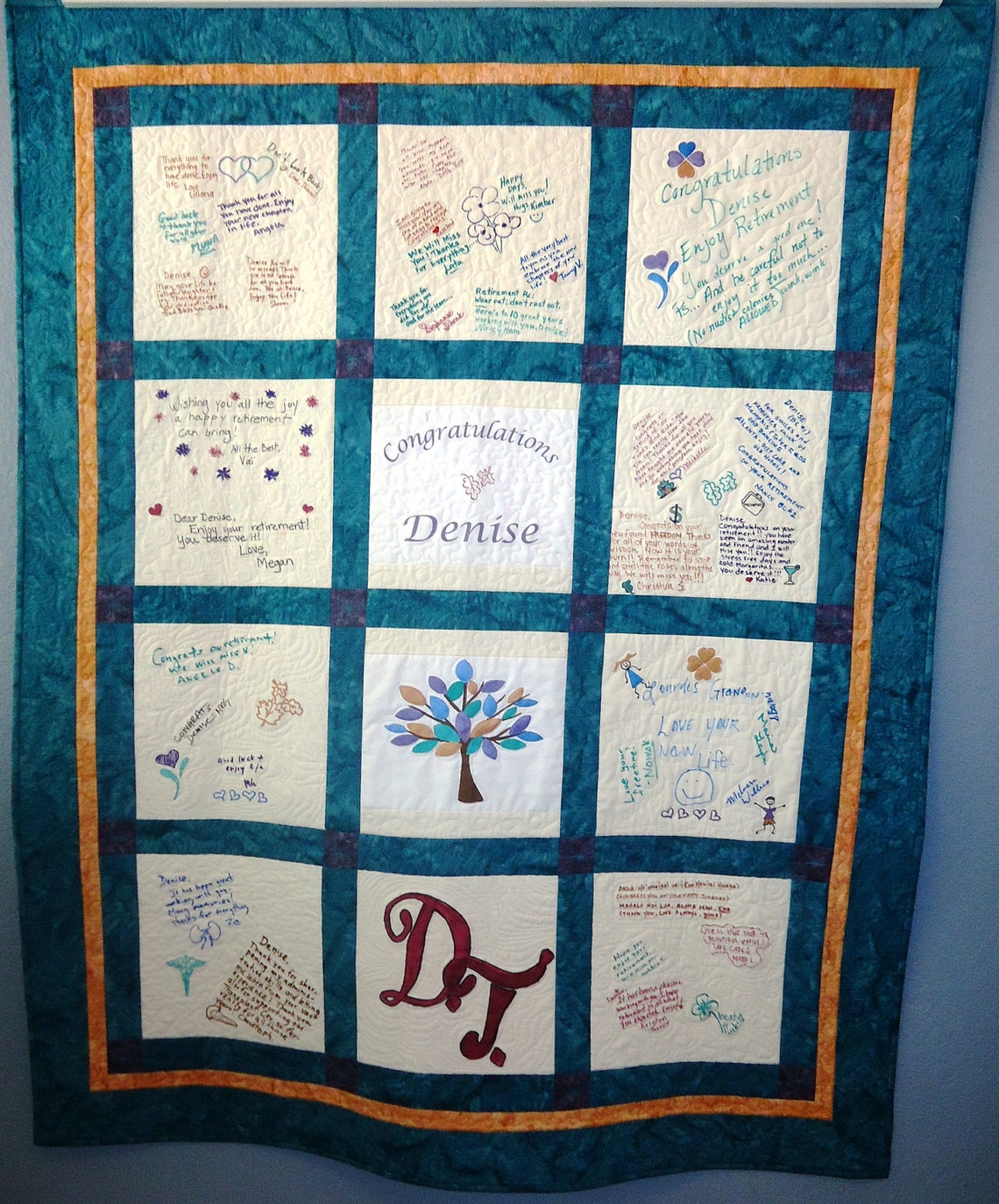 Retirement Quilt - Etsy