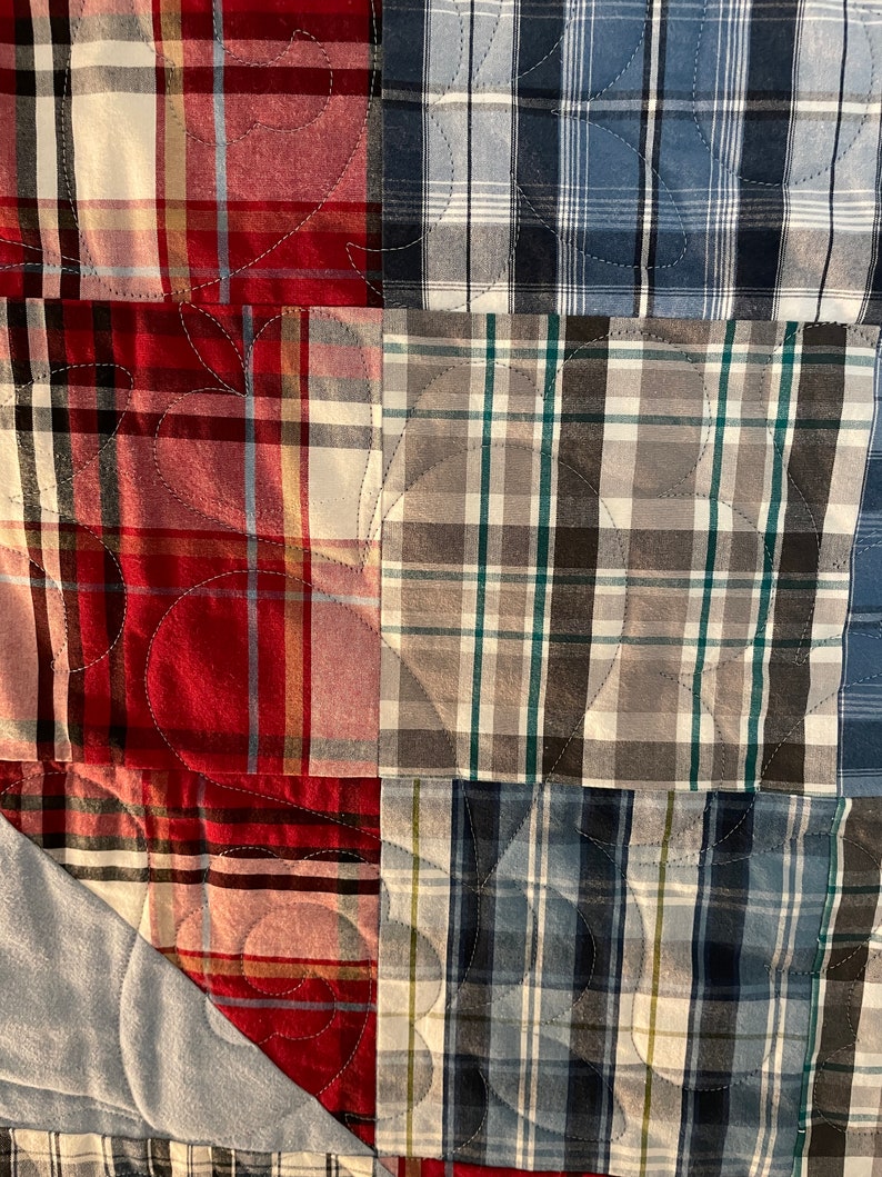 Custom Men's Shirt Quilt - Etsy