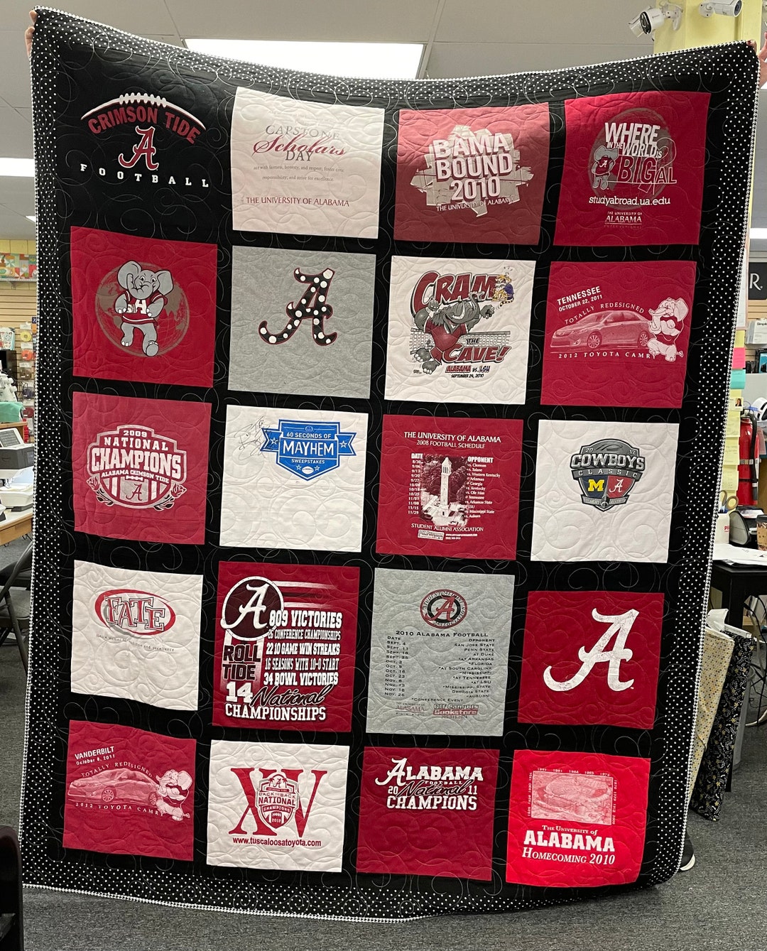 Alabama Custom T-shirt Quilt - Etsy