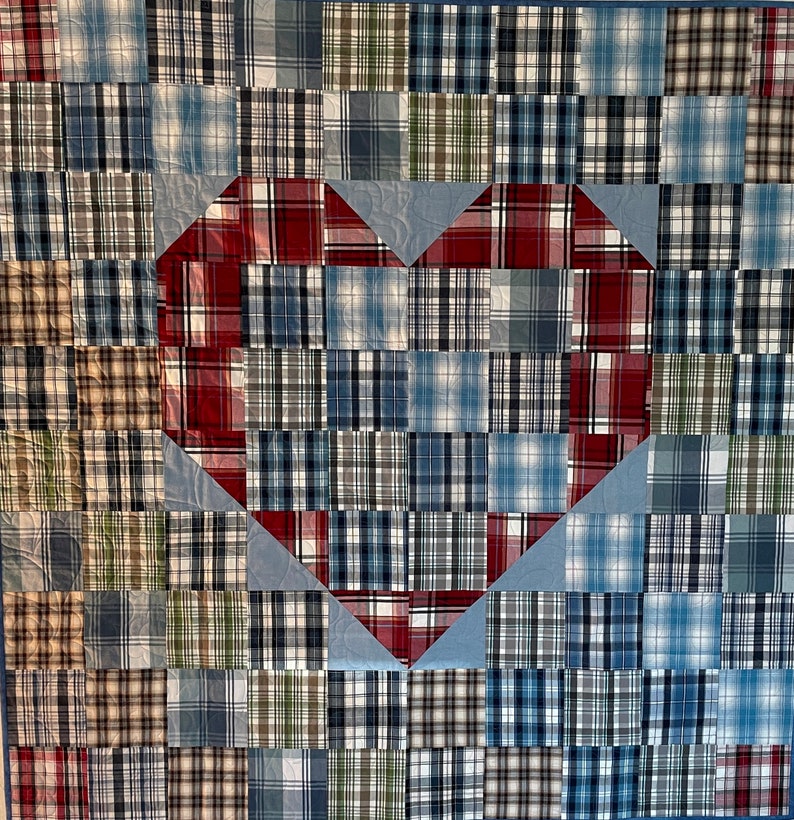 Custom Men's Shirt Quilt - Etsy