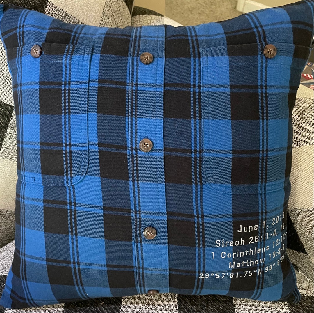 Custom Memory Shirt Pillow, Shirt Pillow, Memory Pillow, Memory Shirt ...