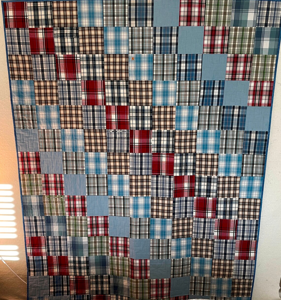 Custom Men's Shirt Quilt - Etsy